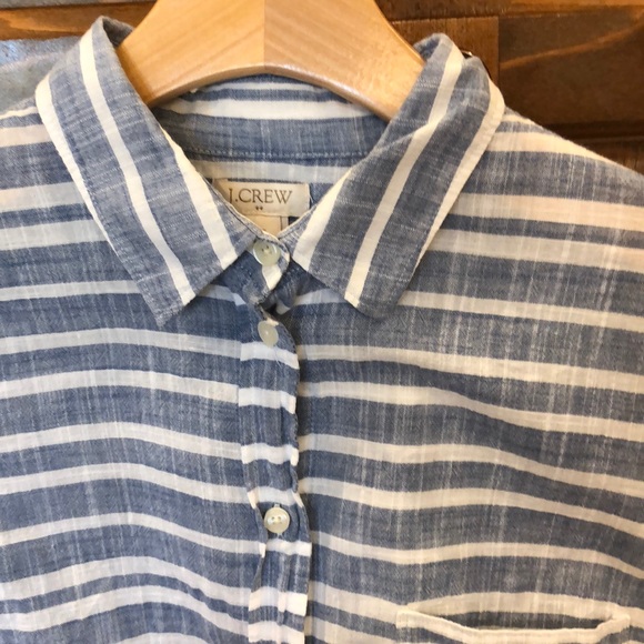 J. Crew Factory | Tops | J Crew Linen Long Sleeve | Poshmark